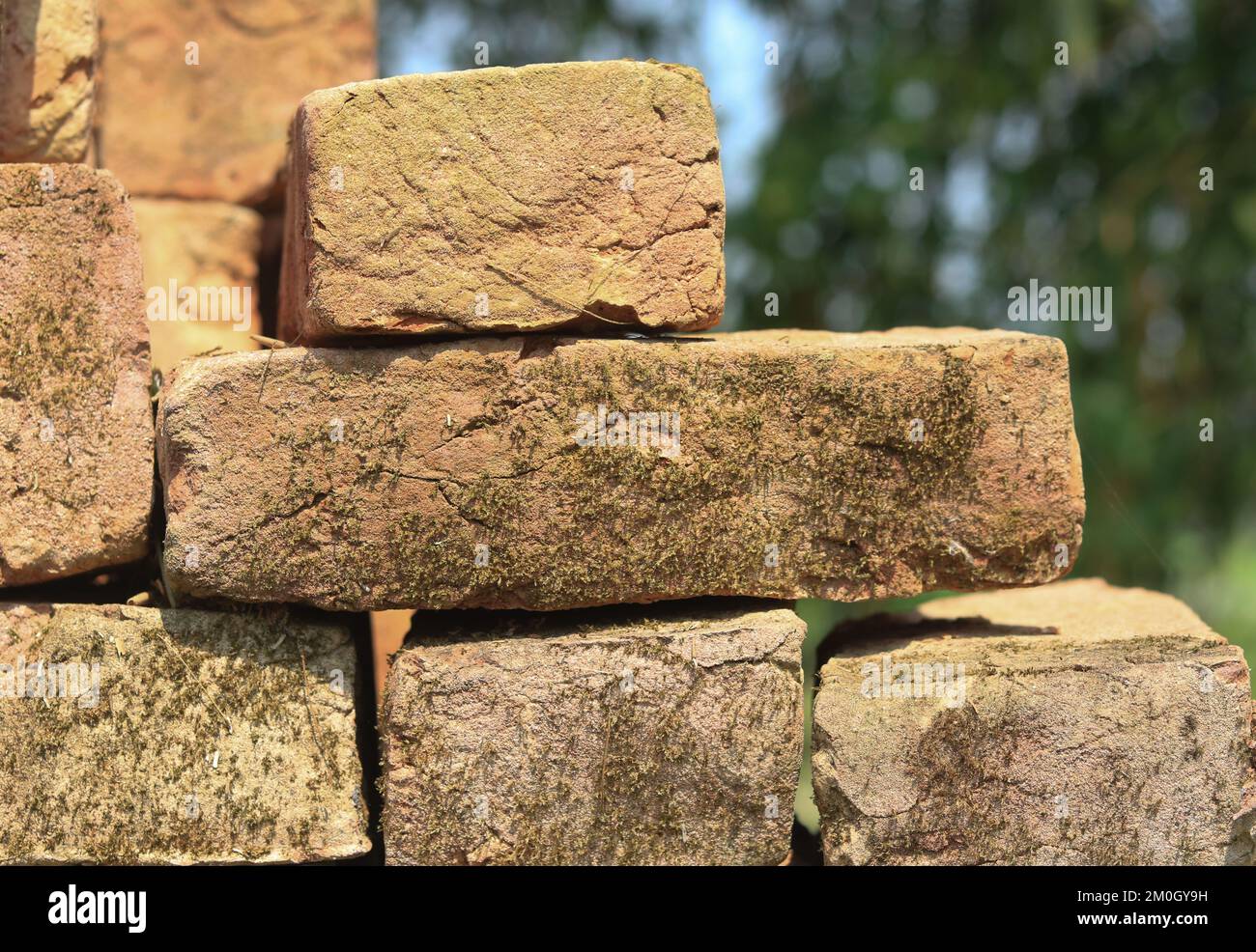 Old bricks srock photogrphy,House used bricks on texture Stock Photo ...