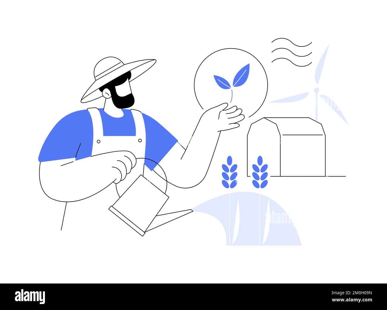 Sustainable agriculture abstract concept vector illustration Stock ...