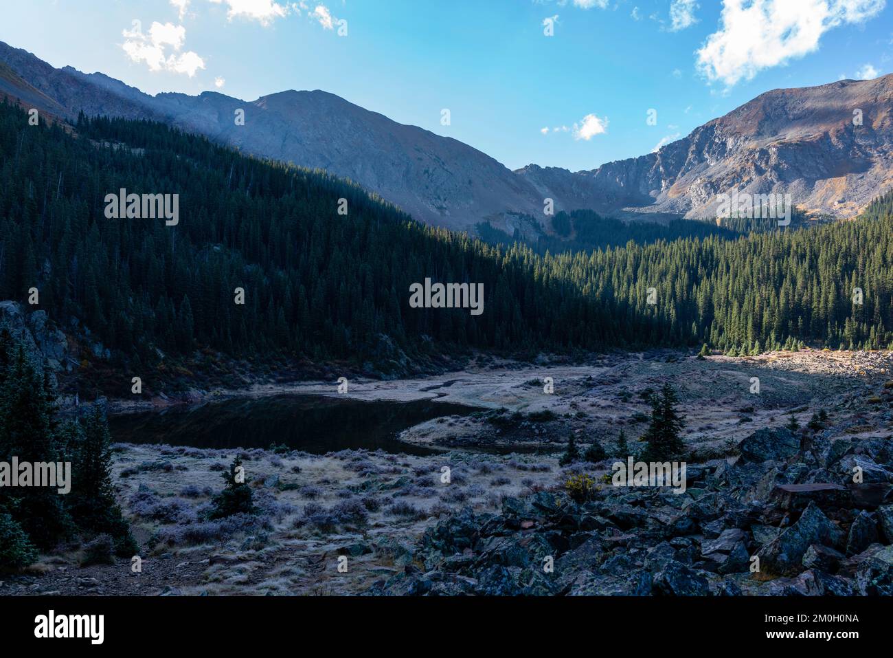 Photograph of Williams Lake in the Carson National Forest, near Taos ...