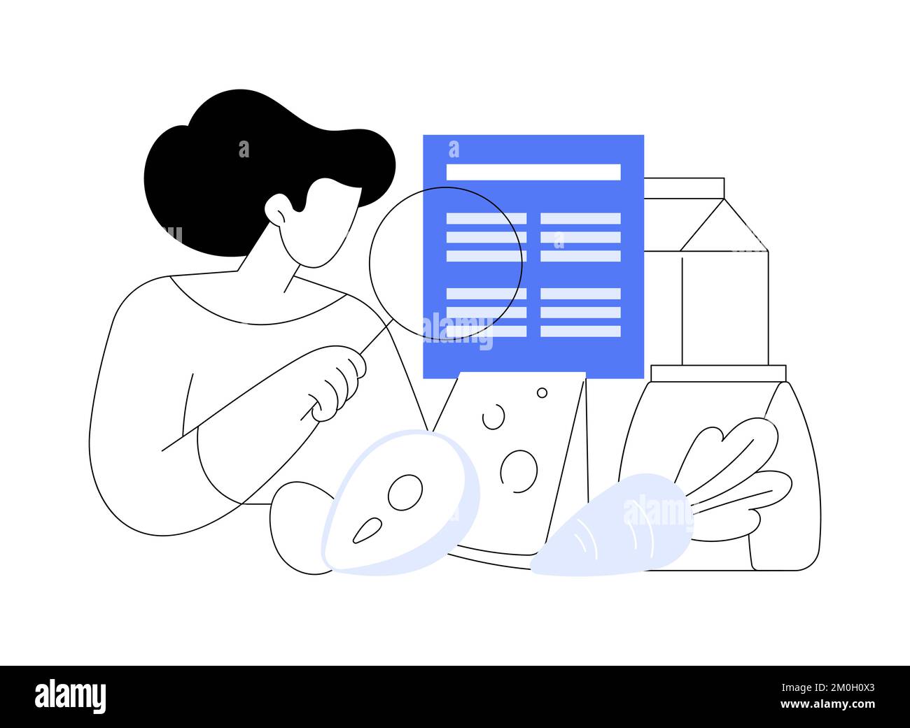 Food nutritional quality abstract concept vector illustration Stock ...