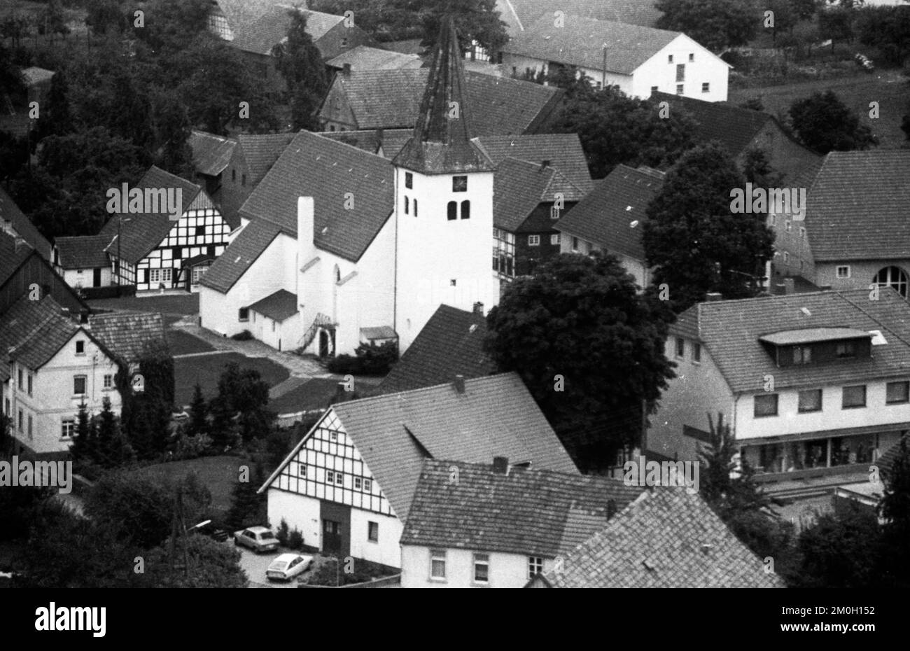 View on autumn city Black and White Stock Photos & Images - Alamy