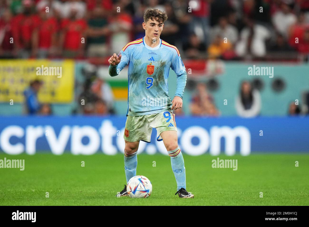 Pablo Martin Gavi of Spain during the FIFA World Cup Qatar 2022 match ...