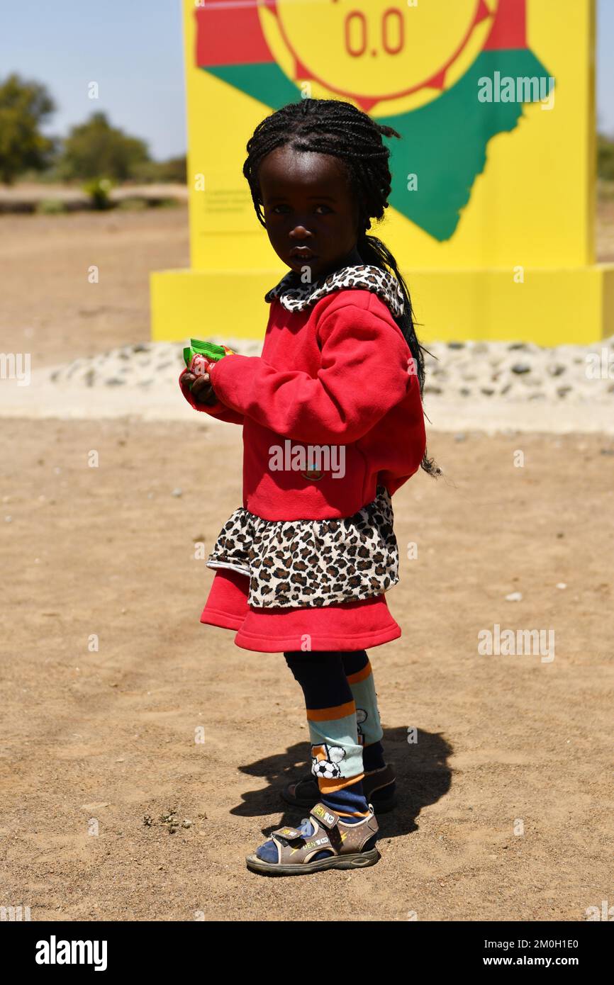 Little girl at Mogotio on the equator, Kenya, Africa Stock Photo - Alamy