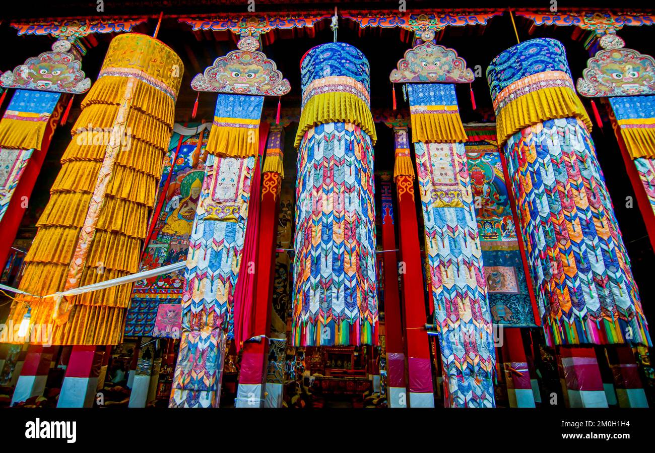 Inside the Drepung temple, Lhasa, Tibet, Asia Stock Photo - Alamy