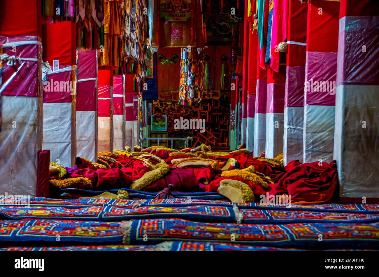 The interior tibetan temple hi-res stock photography and images - Alamy