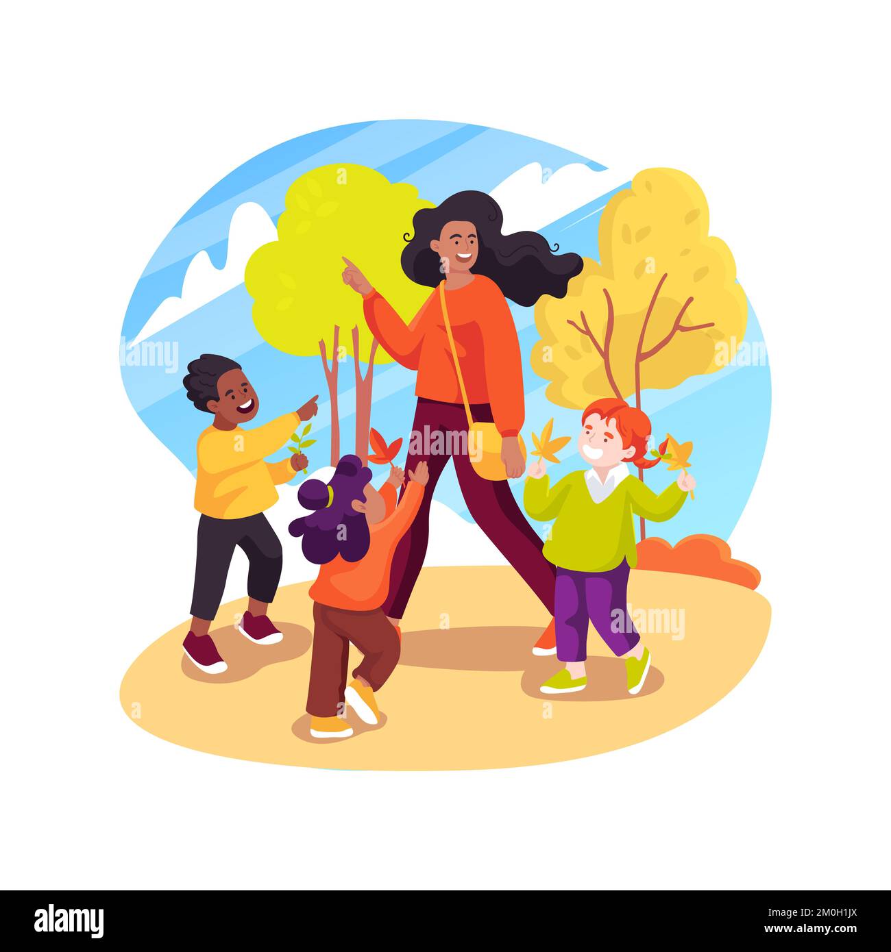 Forest school isolated cartoon vector illustration Stock Vector Image ...