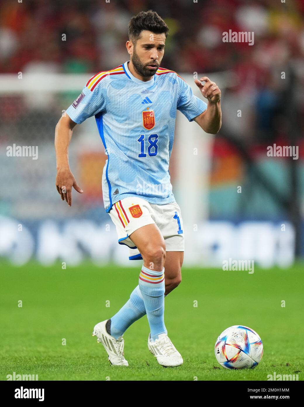 Doha, Qatar. 06/12/2022, Jordi Alba of Spain during the FIFA World Cup ...
