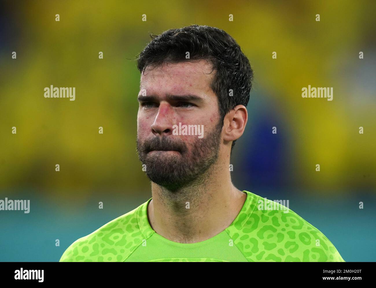 Brazil goalkeeper Alisson during the FIFA World Cup Round of Sixteen ...