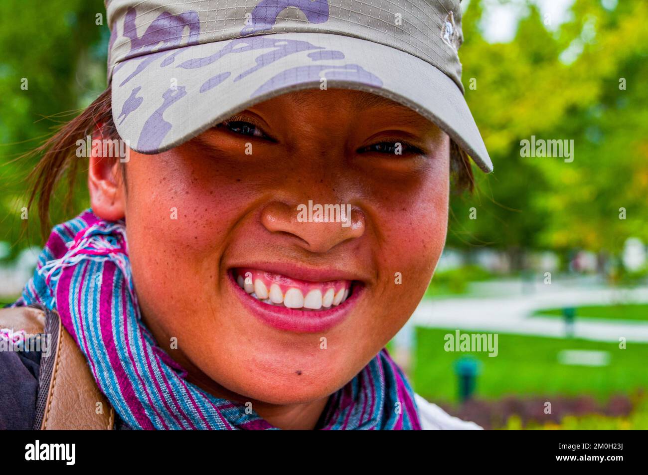 Modern tibetan girl, Lhasa, Tibet, Asia Stock Photo - Alamy