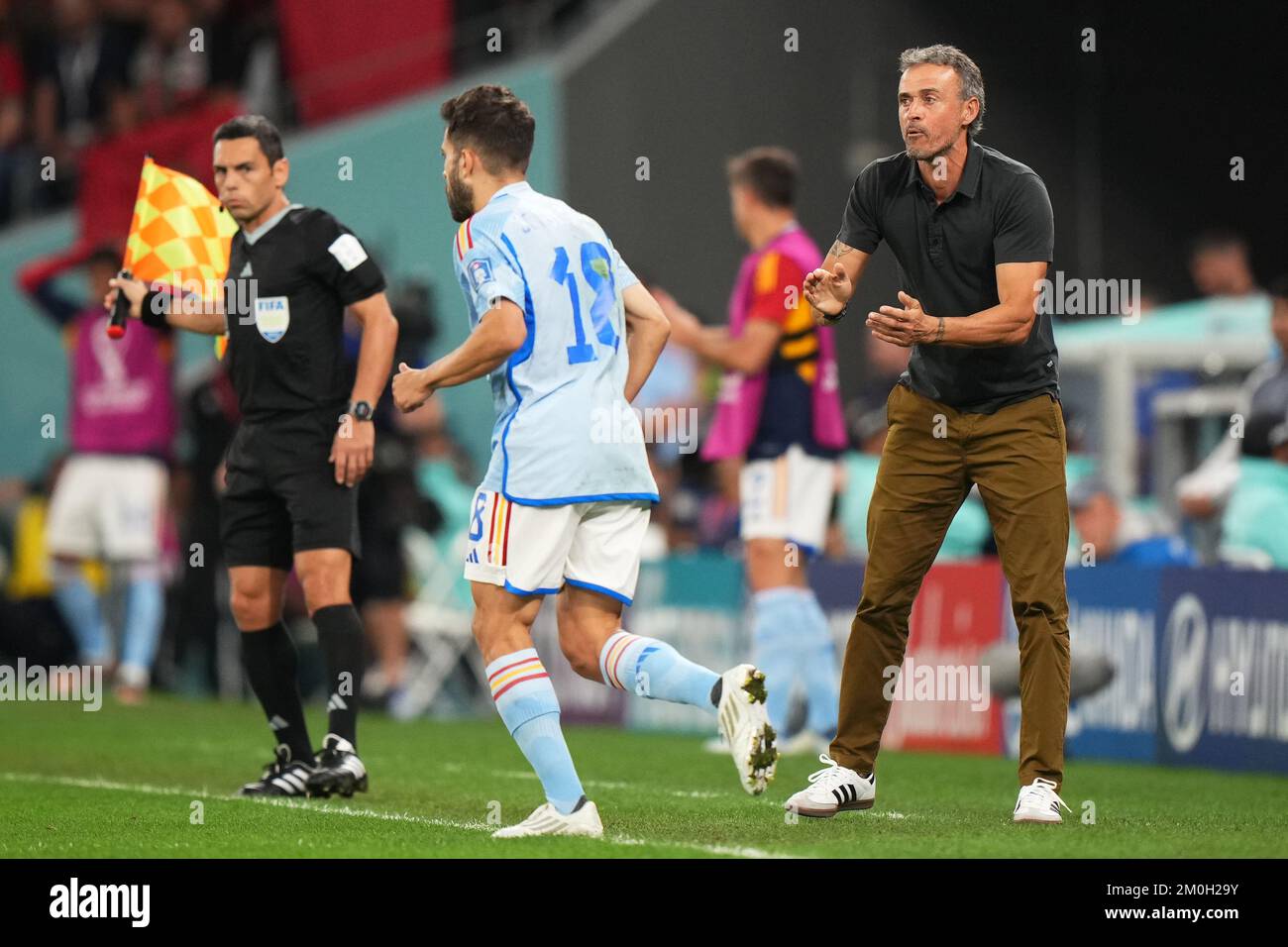 Spain head coach Luis Enrique Martinez during the FIFA World Cup Qatar ...