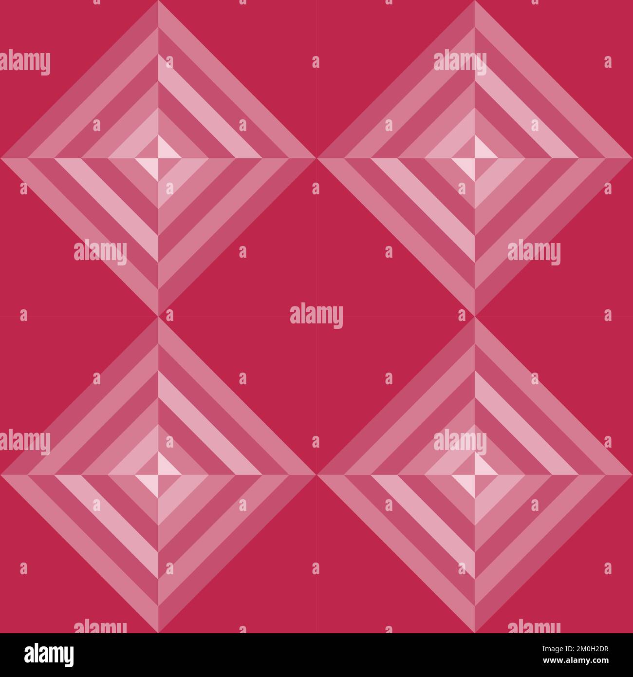 Seamless viva magenta geometric seamless pattern, color pantone of 2023 ...