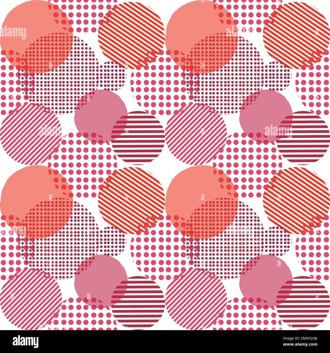 Seamless viva magenta circle seamless pattern, color pantone of 2023 ...