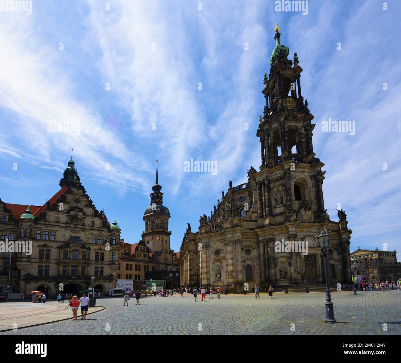 Catholic Holy Trinity Cathedral in Dresden Stock Photo - Alamy