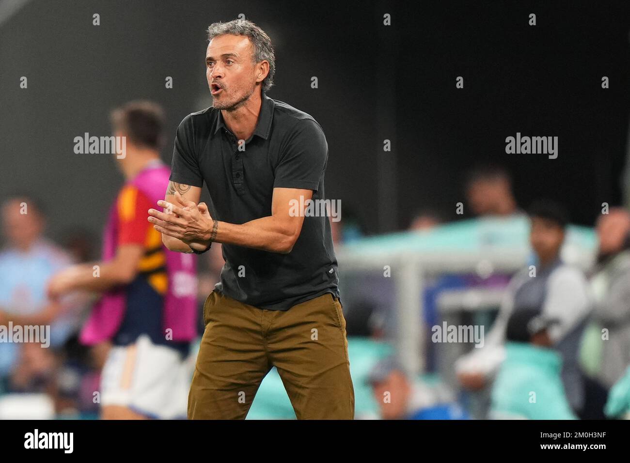 Spain head coach Luis Enrique Martinez during the FIFA World Cup Qatar ...