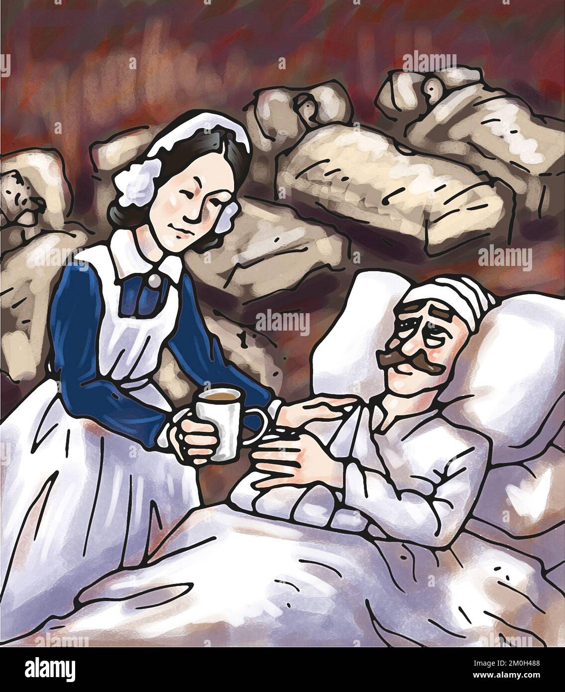 Nightingale rose diagram hi-res stock photography and images - Alamy