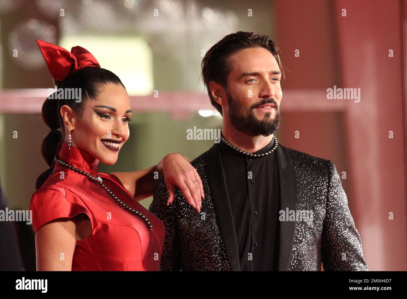 Alex Belli e Delia Duran red carpet Venezia 2022 Stock Photo - Alamy