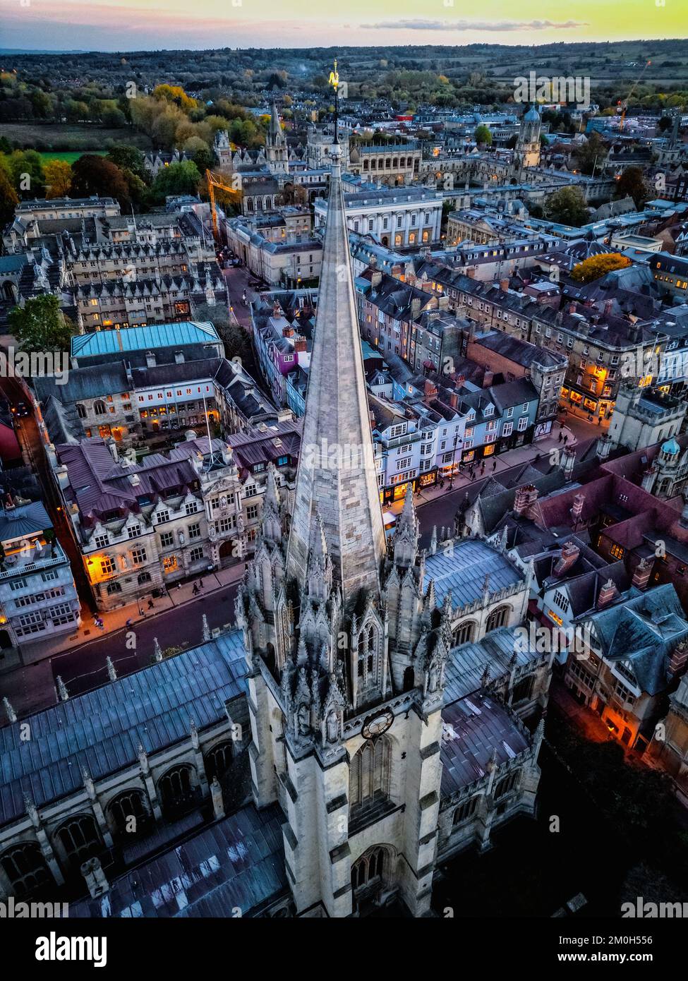 An aerial view of University of Oxford Stock Photo - Alamy
