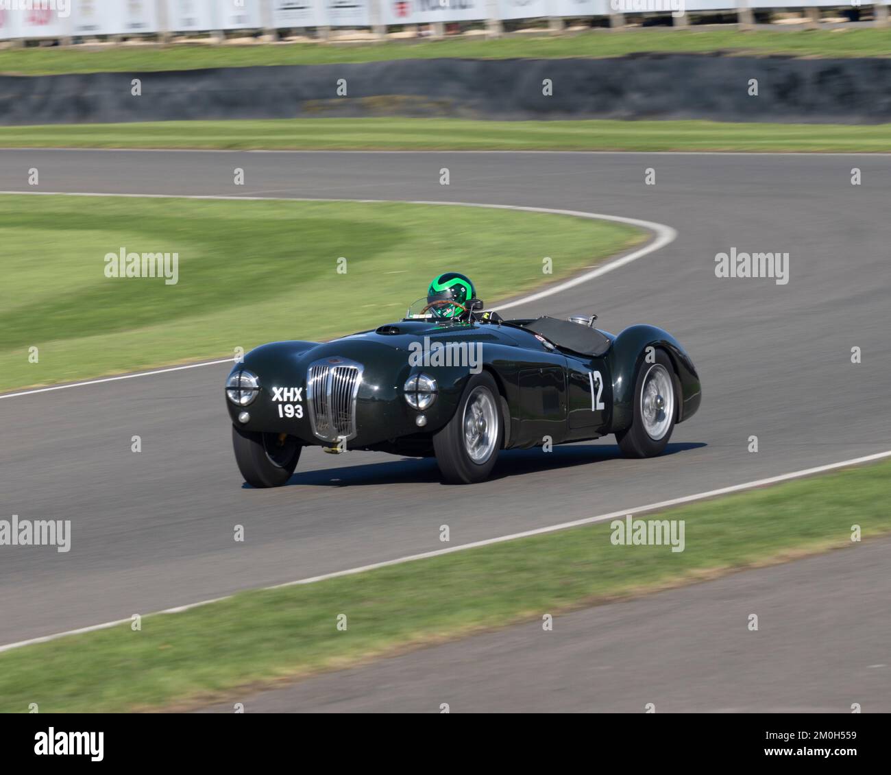 A 1951 Frazer Nash Mille Miglia sports car at the 2022 Goodwood Revival ...
