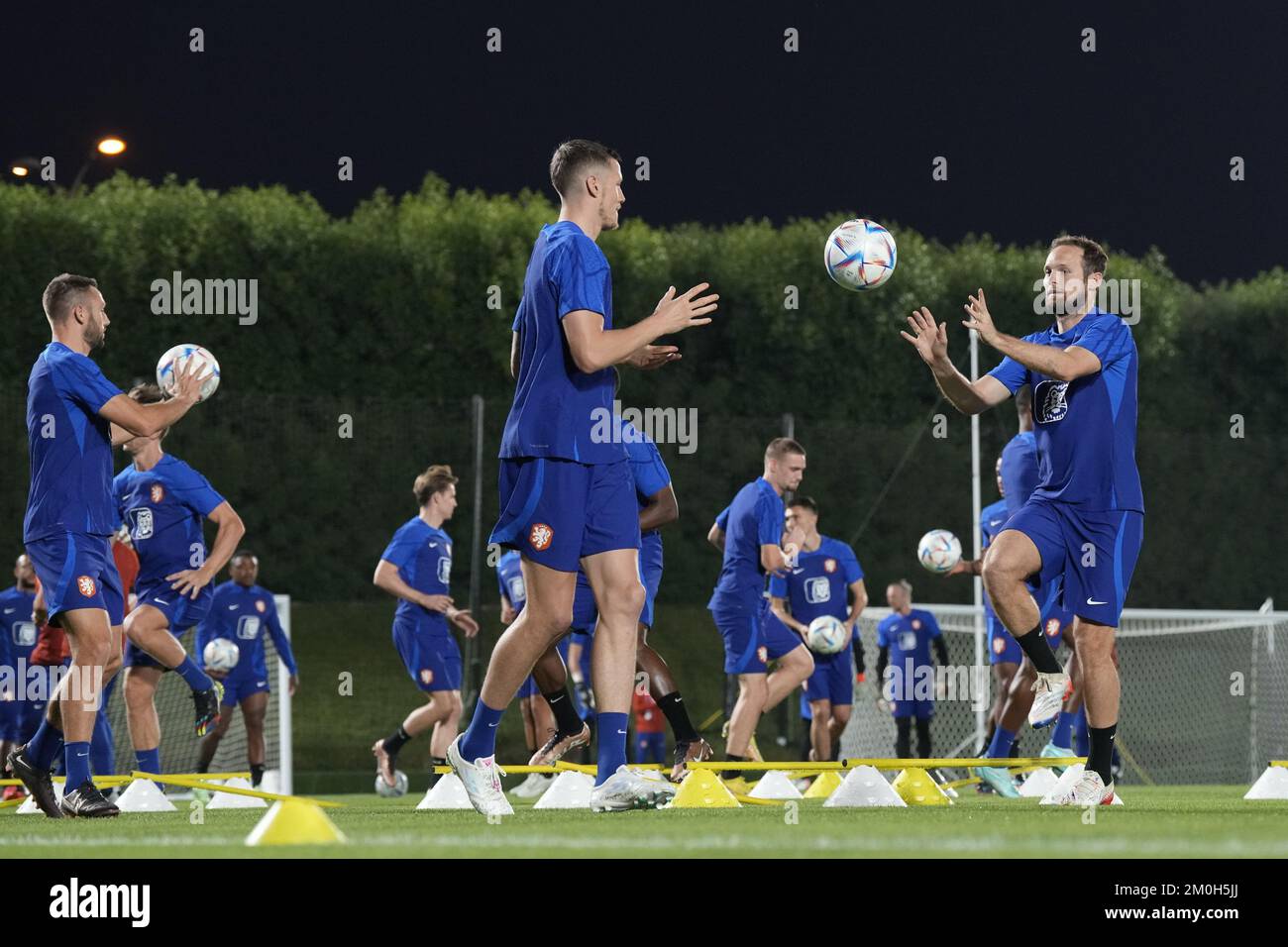 DOHA, 06-12-2022, Stadium, Netherlands in Qatar. 06-12-2022 Training ...