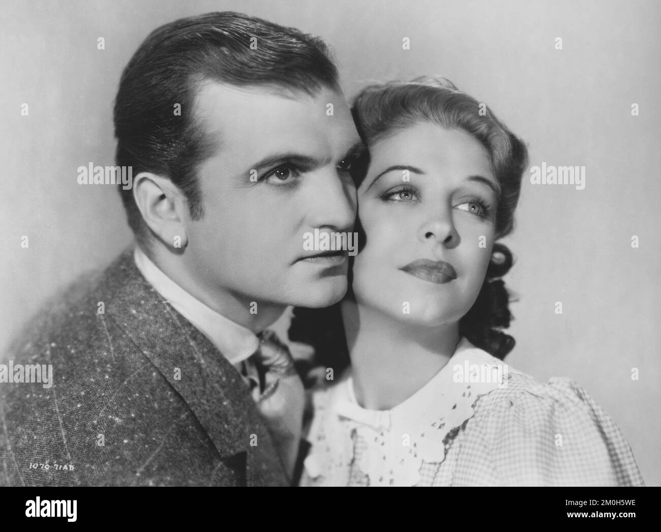 John Loder, Anne Nagel, on-set of the Film, "Diamond Frontier ...