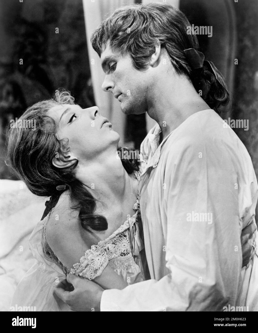 Senta Berger, Keir Dullea, on-set of the Film, "De Sade", American ...