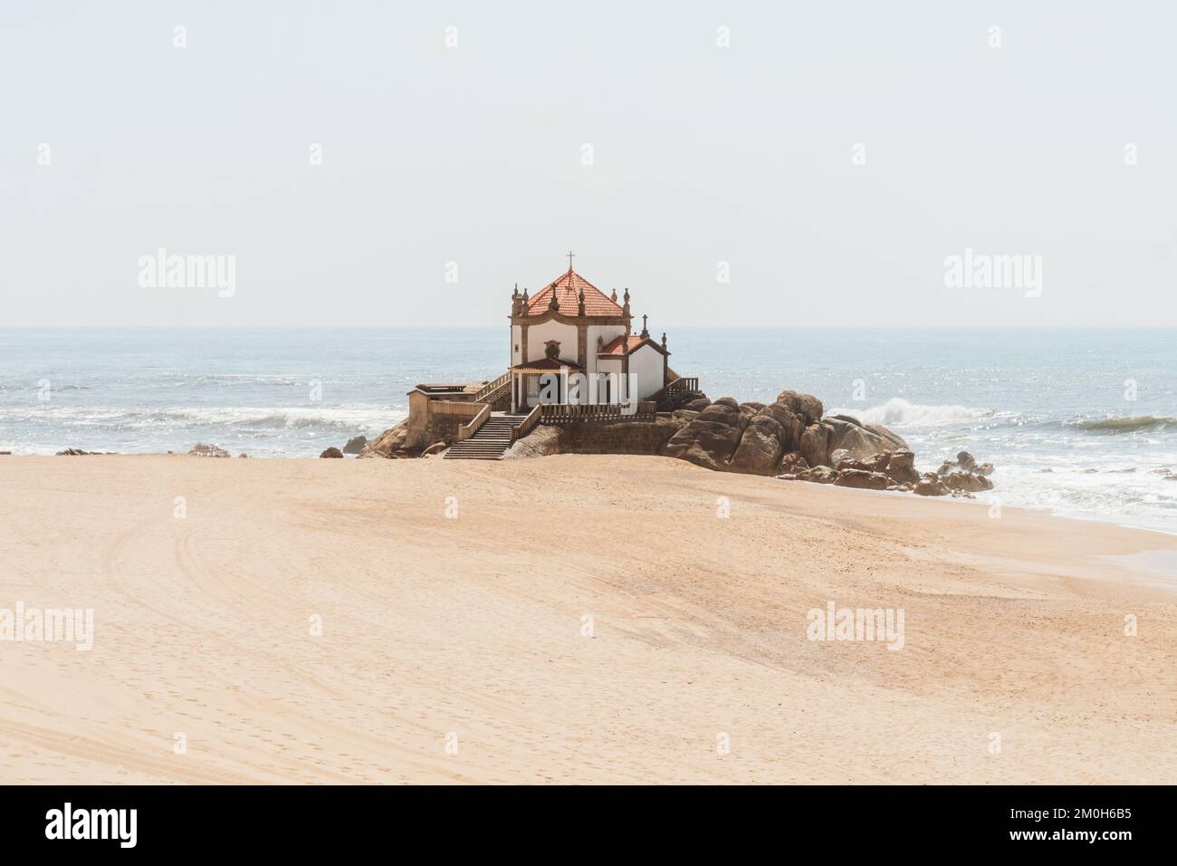 Church on the Atlantic Ocean Stock Photo - Alamy