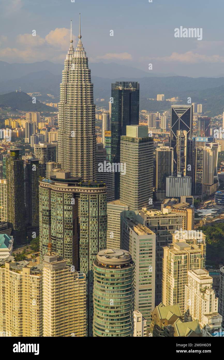 A vertical shot of skyscrapers of Kuala Lumpur in Malaysia Stock Photo ...