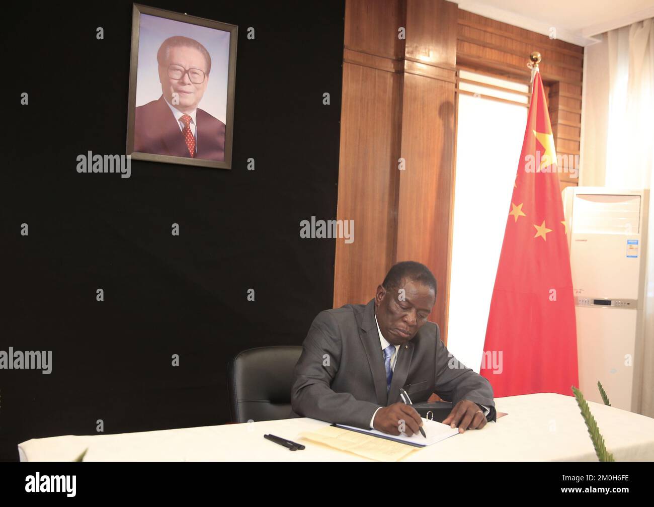 Beijing, Zimbabwe. 5th Dec, 2022. Zimbabwean President Emmerson ...