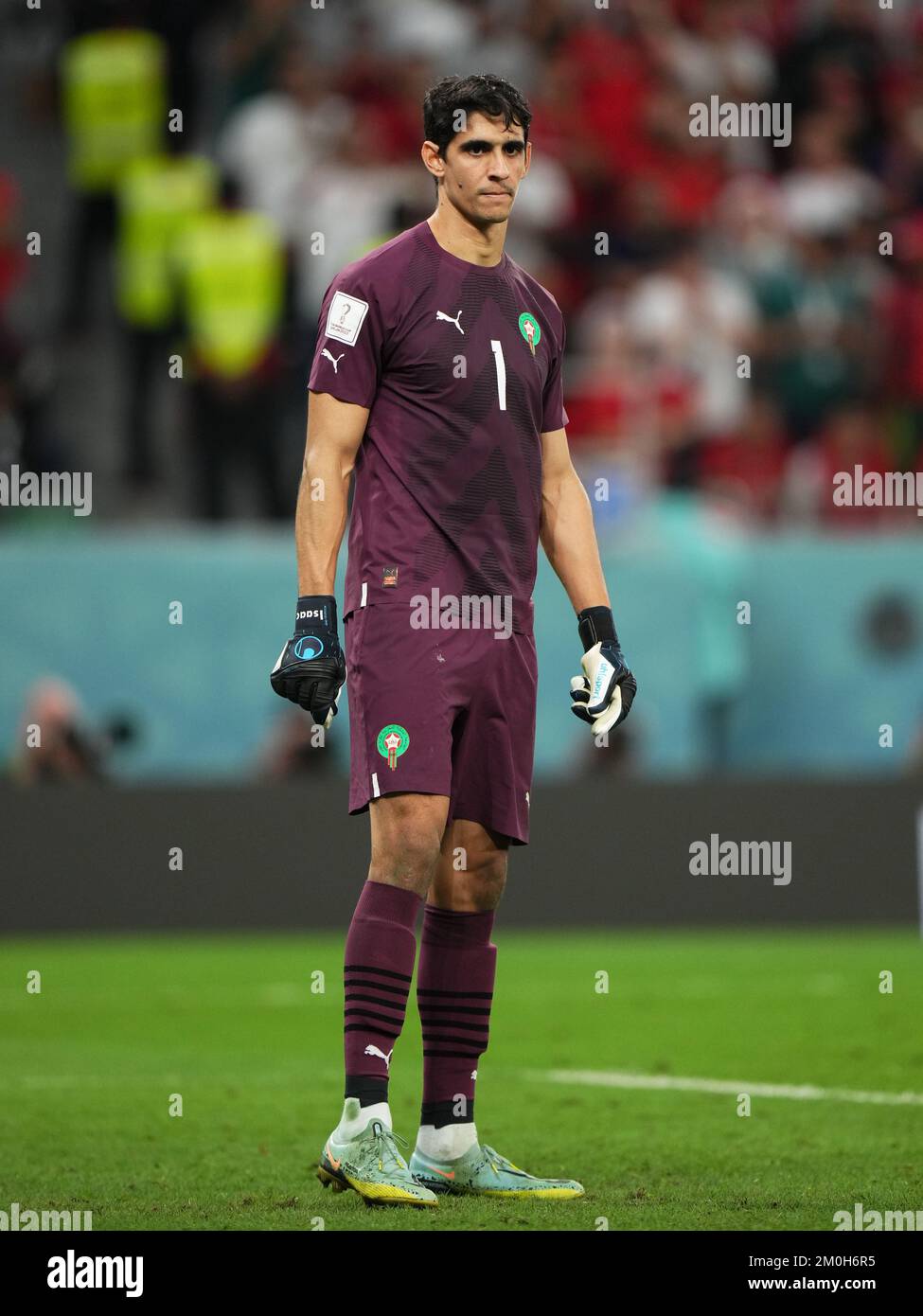 Yassine Bounou of Morocco during the FIFA World Cup Qatar 2022 match ...