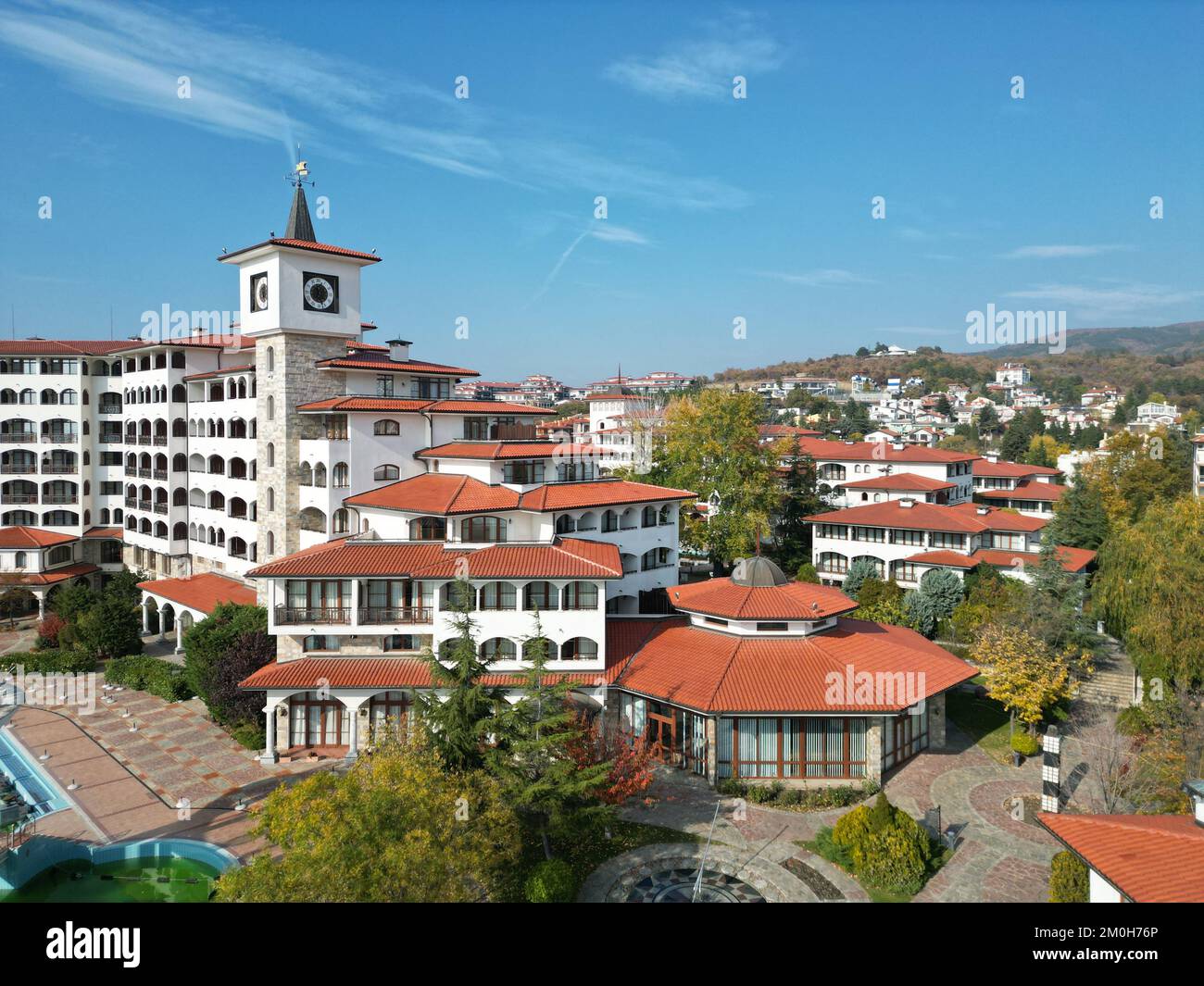 Aerial panorama drone view of bay Sunny Beach, Nessebar, Sveti Vlas ...