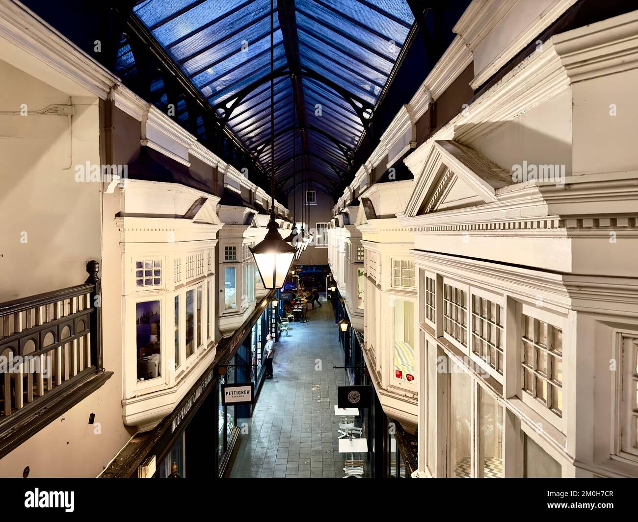 The exterior of the Castle Quarter Victorian shopping arcade in Cardiff ...