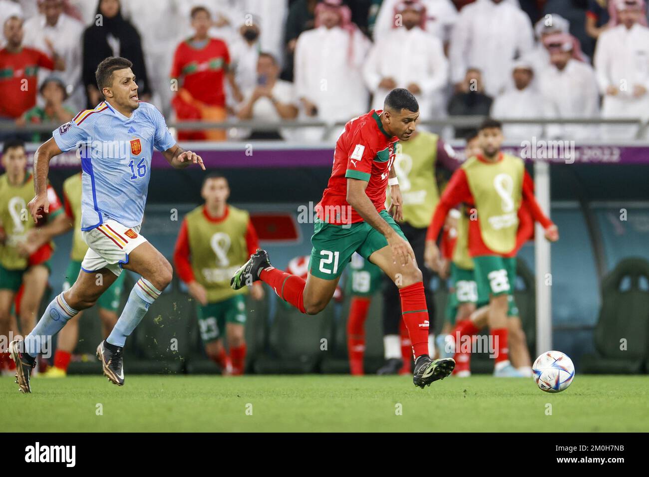 DOHA, 06-12-2022, Stadium Education City, World Cup round of 16 between ...