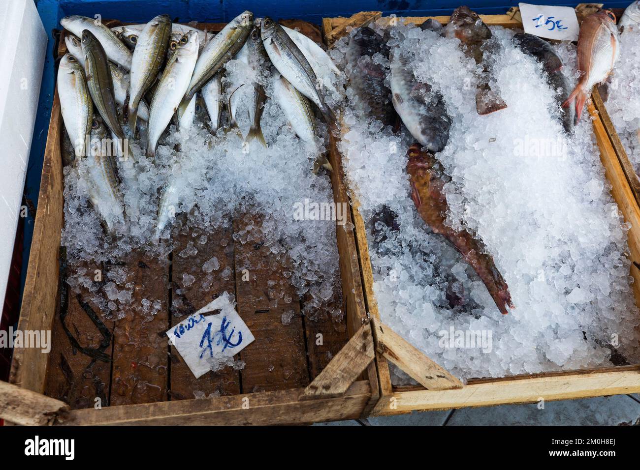 Greece, The Cyclades, Santorini Island (Thera or Thira), village of ...