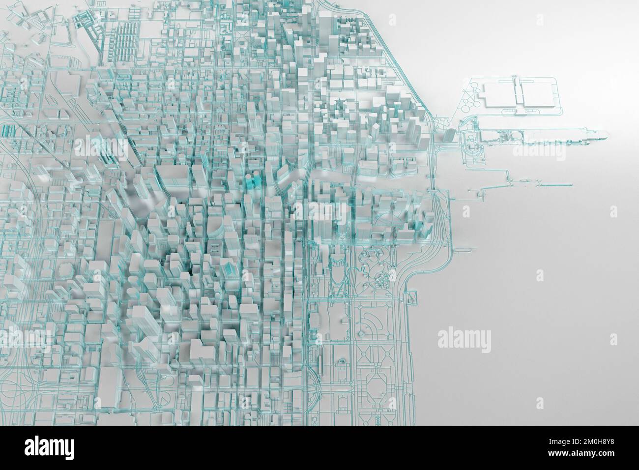 Simplified street map hi-res stock photography and images - Alamy