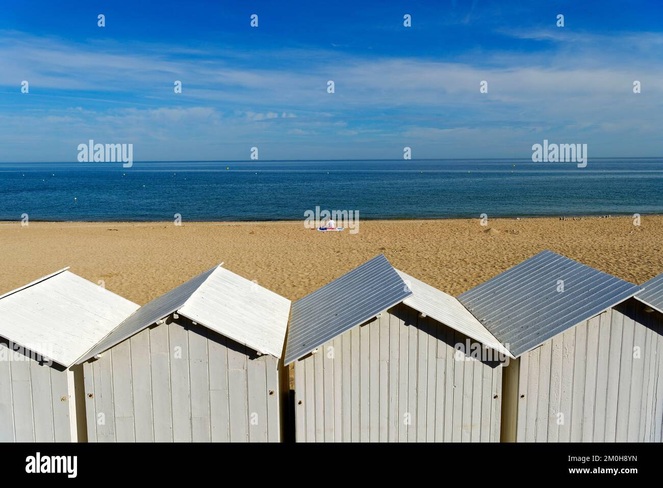 France, Calvados, Pays d'Auge, Cote fleurie (flowered coast), Villers ...