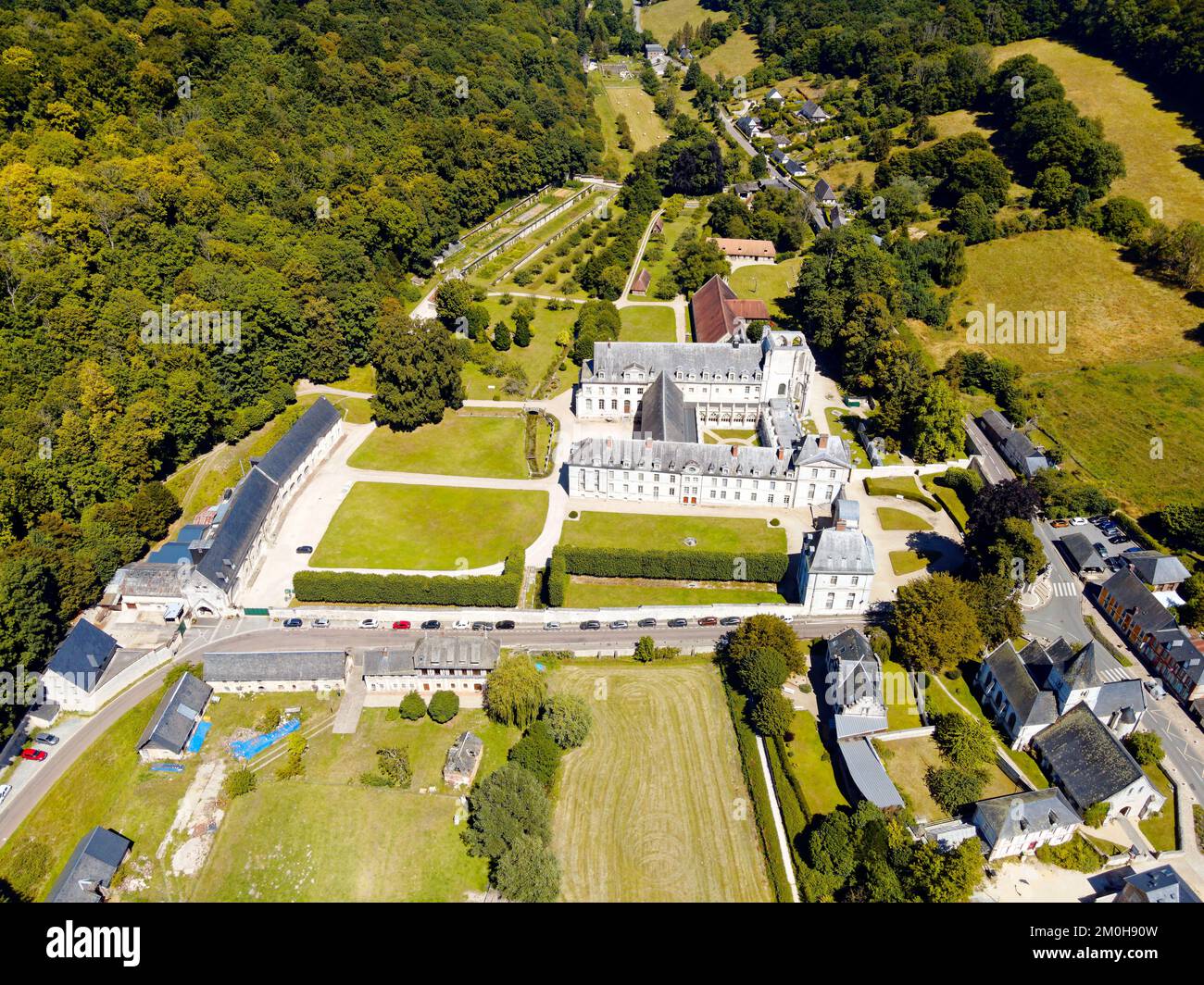 France, Seine Maritime, Saint Wandrille Rancon, Fontenelle Abbey ...
