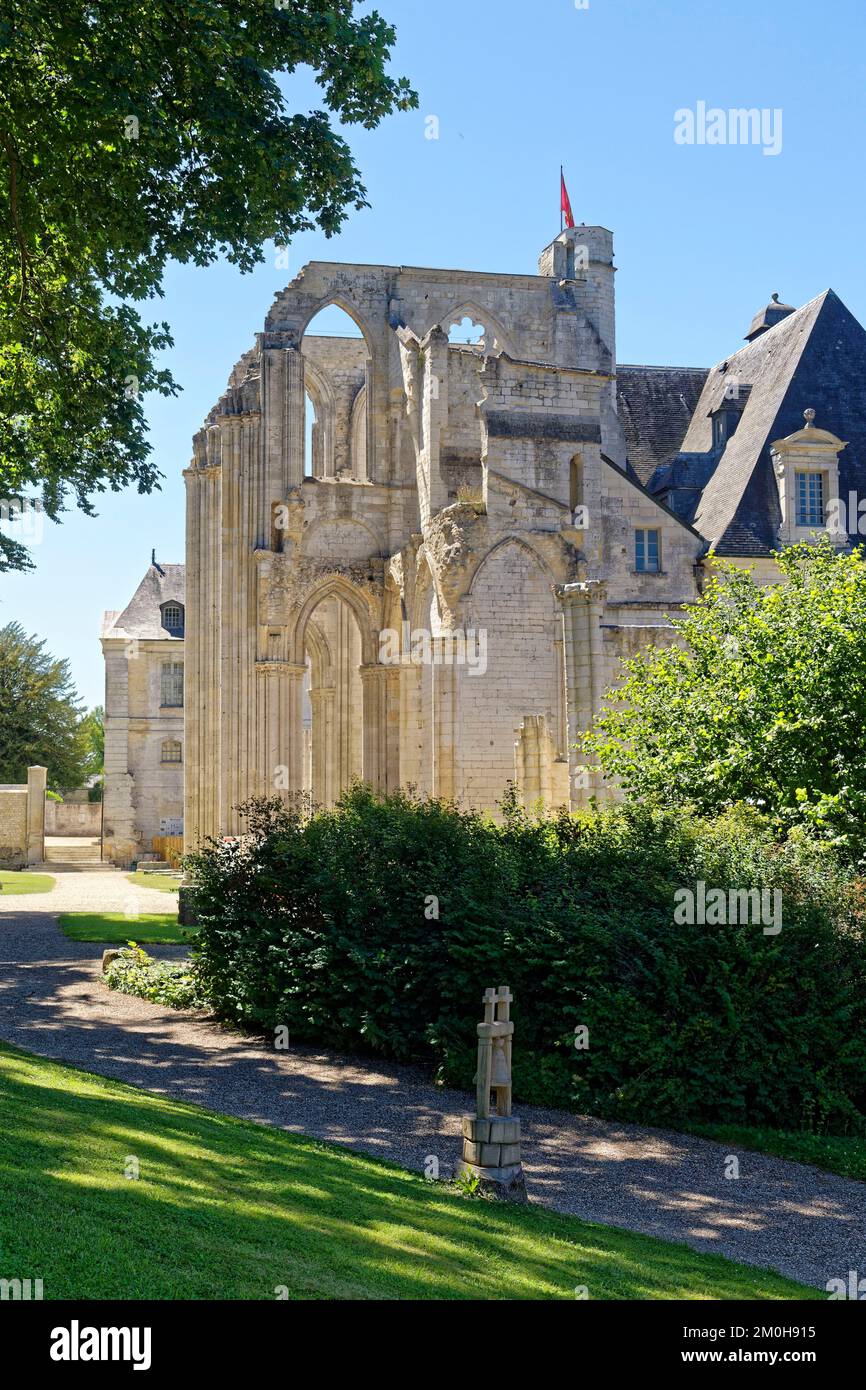 France, Seine Maritime, Saint Wandrille Rancon, Fontenelle Abbey ...