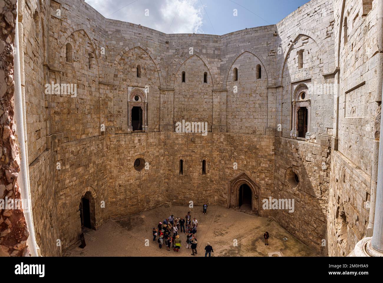 Italy, Apulia, Andria, Castel del Monte, the castle listed as World ...