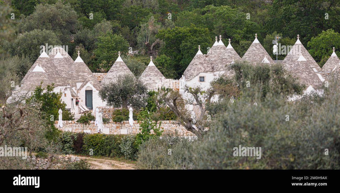 Italy, Apulia, Ostuni, Cisternino, trulli Stock Photo - Alamy