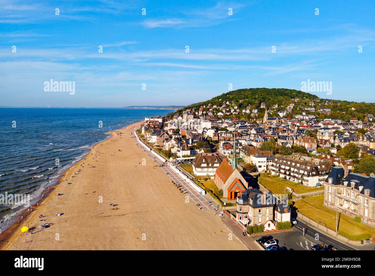 France, Calvados, Pays d'Auge, the cote Fleurie (Flowered coast ...