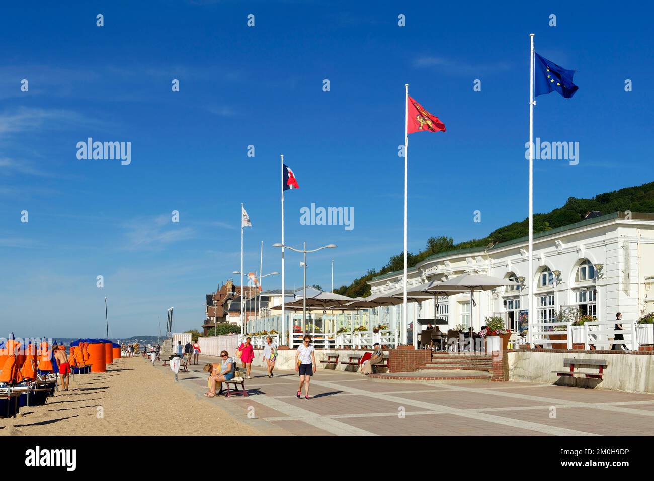 France, Calvados, Pays d'Auge, the cote Fleurie (Flowered coast ...