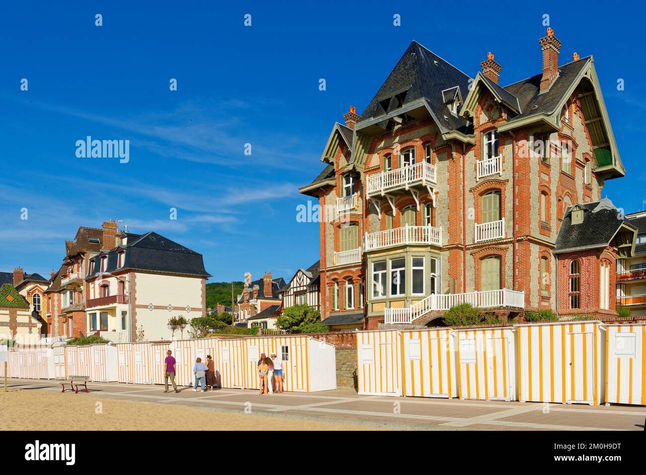 France, Calvados, Pays d'Auge, the cote Fleurie (Flowered coast ...