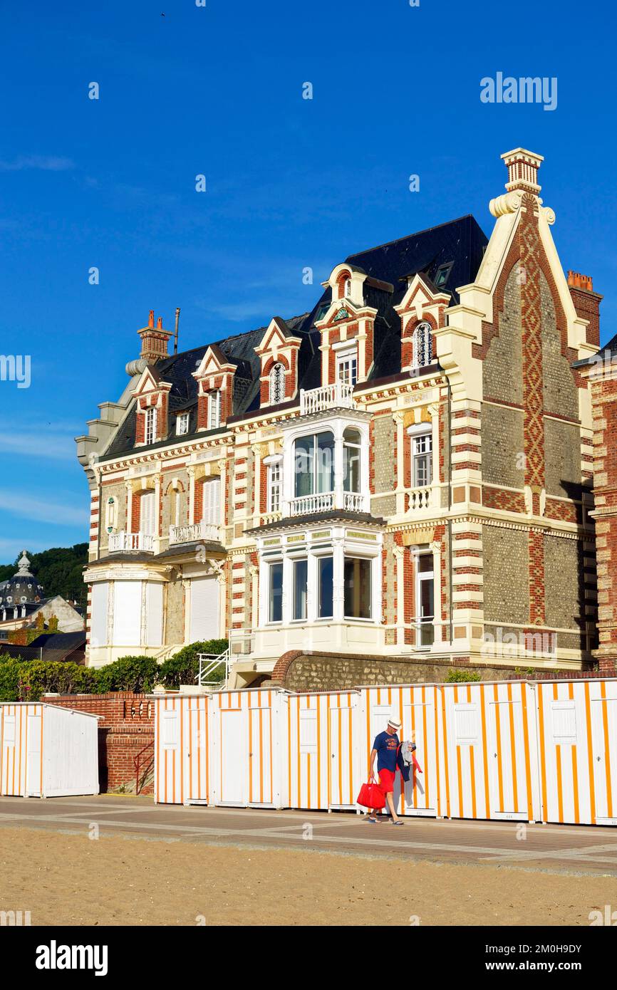 France, Calvados, Pays d'Auge, the cote Fleurie (Flowered coast ...