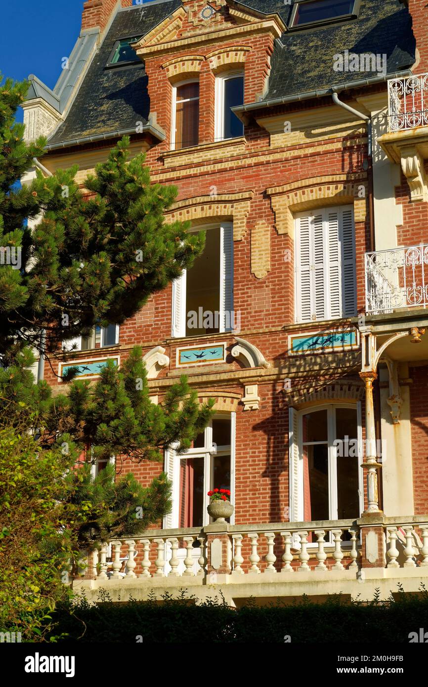 France, Calvados, Pays d'Auge, the cote Fleurie (Flowered coast ...