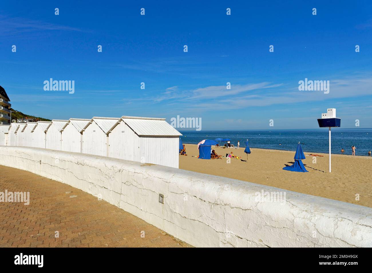 France, Calvados, Pays d'Auge, Cote fleurie (flowered coast), Villers ...