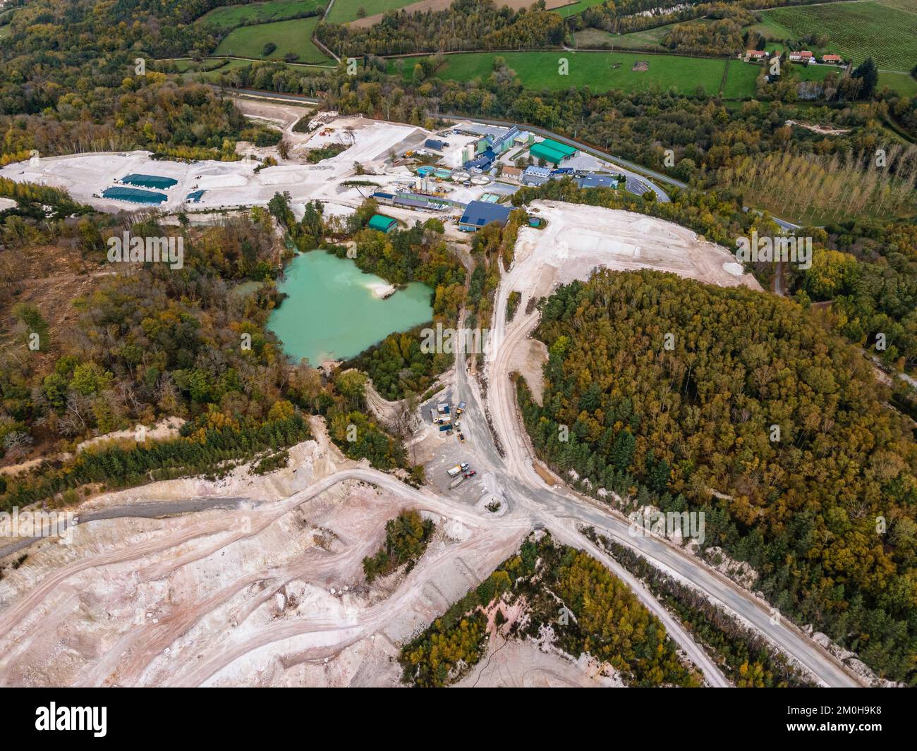 France, Allier, Echassieres, Beauvoir kaolin and lithium mine, company ...