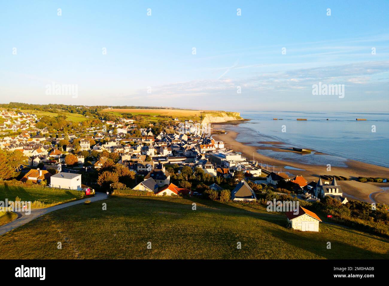France, Calvados, Arromanches les Bains, historic place of the Normandy ...