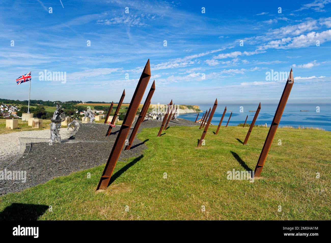 France, Calvados, Arromanches les Bains, historic place of the Normandy ...