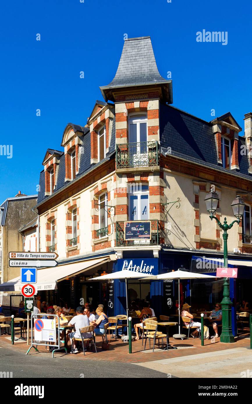 France, Calvados, Pays d'Auge, the cote Fleurie (Flowered coast ...
