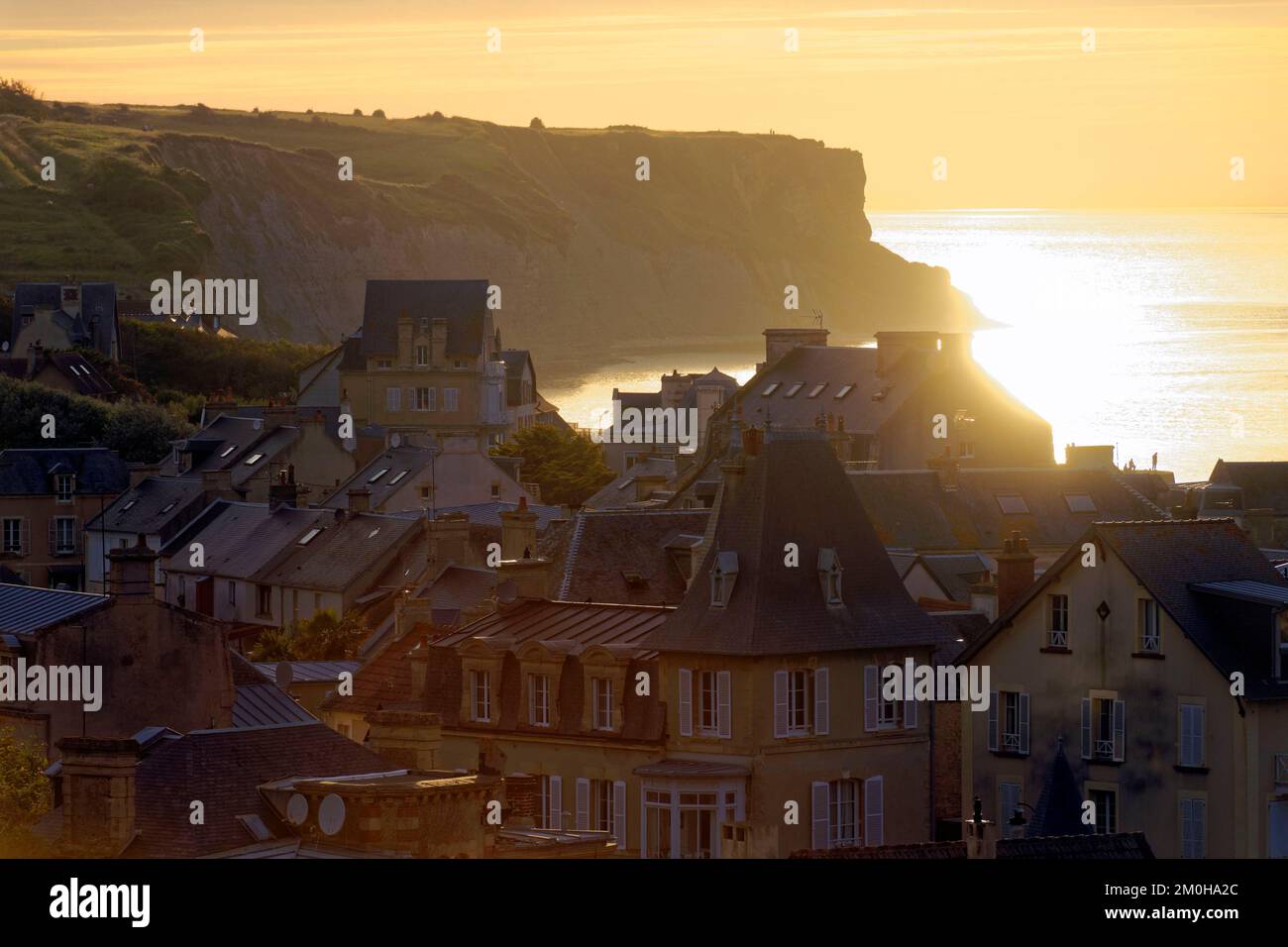 France, Calvados, Arromanches les Bains, historic place of the Normandy ...